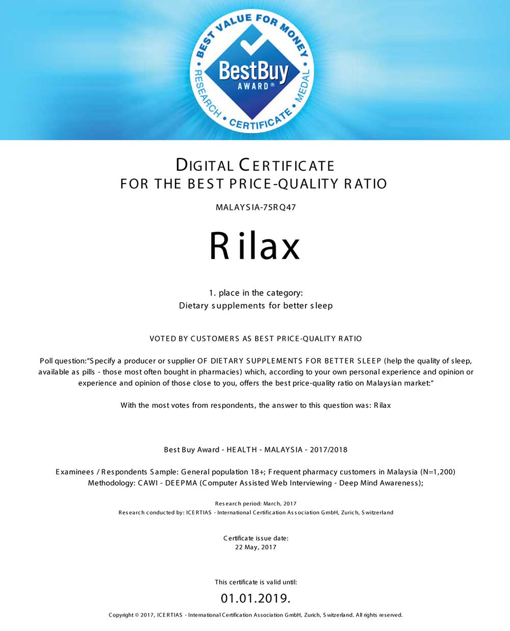 Buy Natural Sleep Supplement Online in Malaysia – Rilax